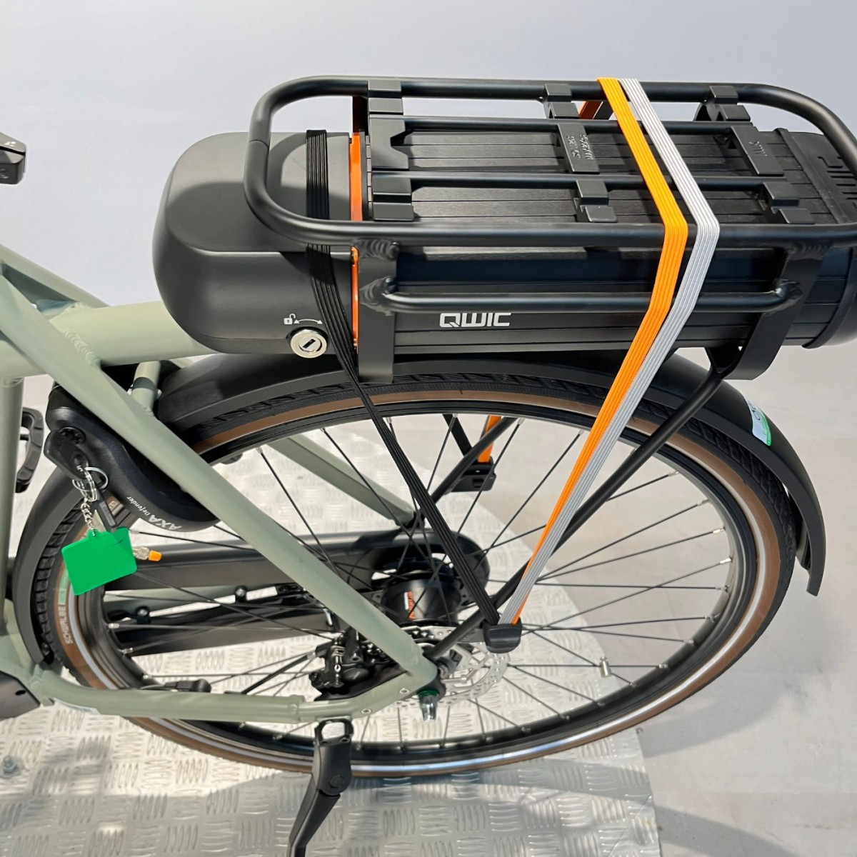QWIC Premium MN7D+ | DEMO | 0KM - 417WH, Khaki Green - E-Bike Friesland