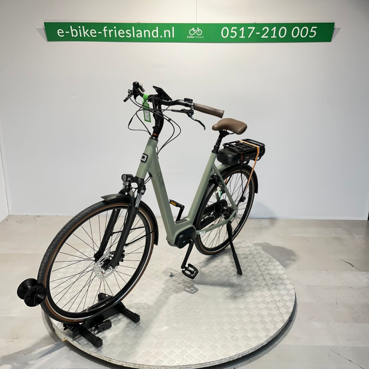 QWIC Premium MN7D+ | DEMO | 0KM - 417WH, Khaki Green - E-Bike Friesland